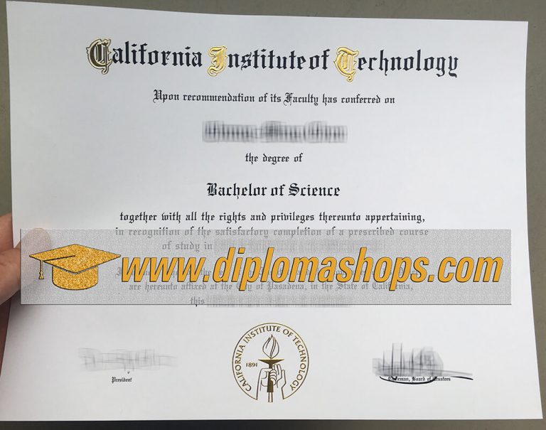 Buy A California Institute of Technology Fake Diploma PDF