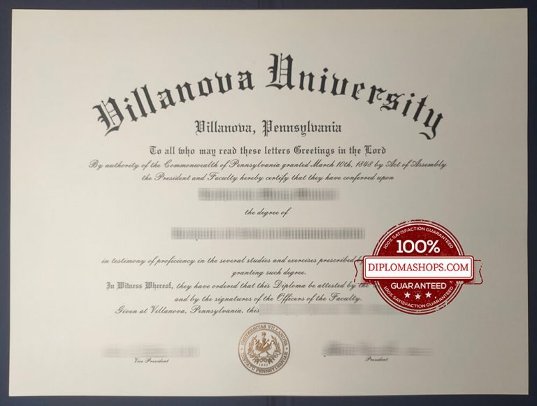Buy Fake Diplomas from Villanova University Online