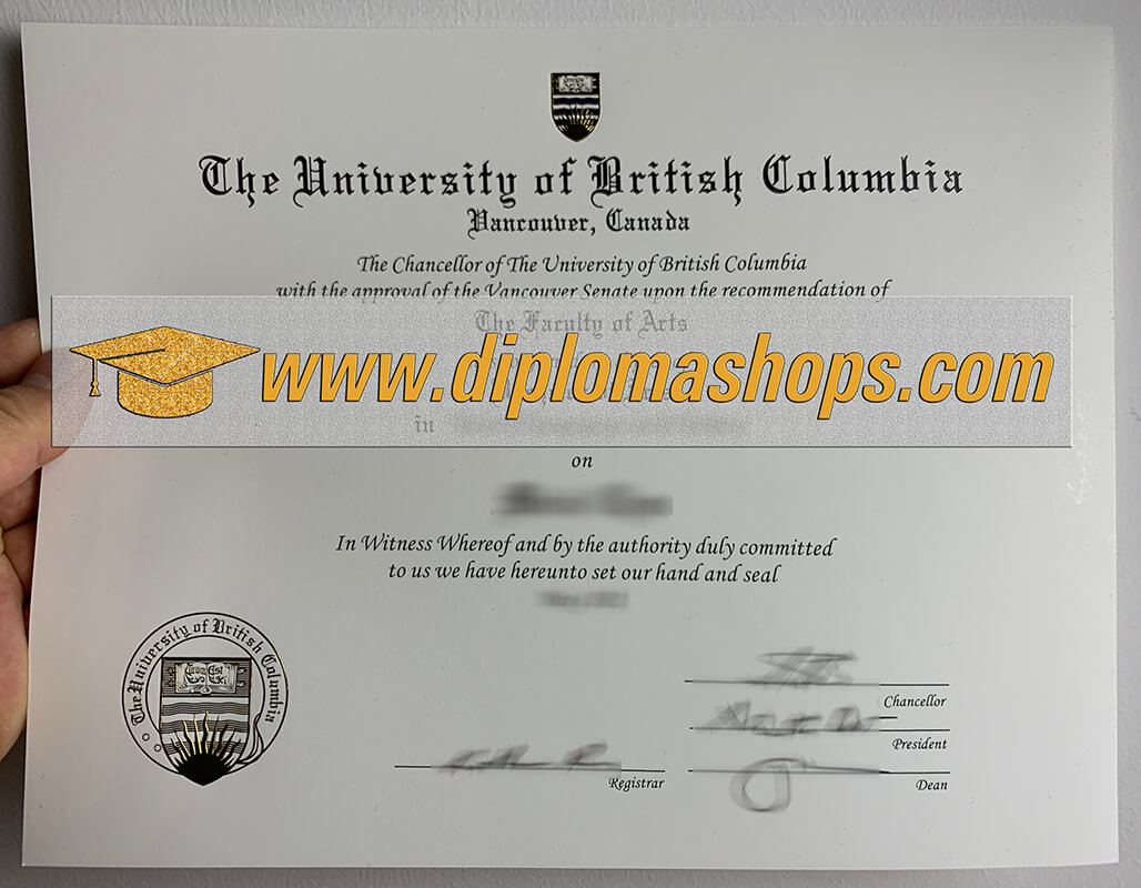 Make Fake British Columbia Diploma-the University of British Columbia