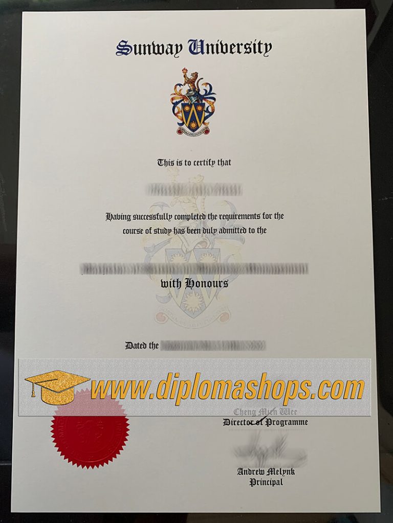 Details of Buy Sunway University Diplomas