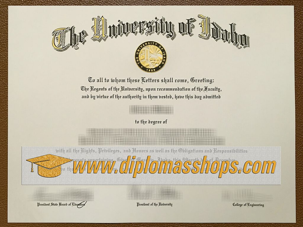 The Process of Buying University of Idaho Fake Diploma