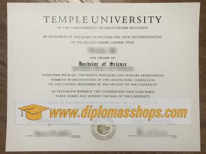 1 Pc Fake Temple University Diploma in Place of Real One